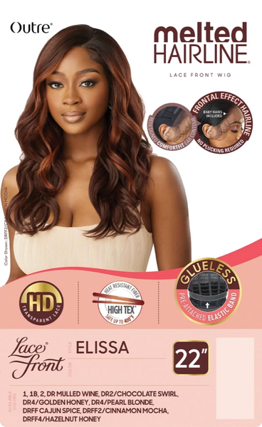 Outre Melted Hairline Glueless Synthetic Hair HD Lace Front Wig ELISSA ... Outre Melted Hairline Glueless Synthetic Hair HD Lace Front Wig ELISSA ...