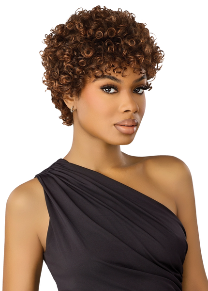 Outre Premium Duby 100% Human Hair Full Wig ODINEA Curly Pixie ...